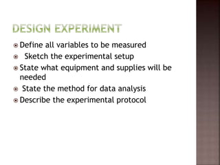 Steps of scientific method | PPTX