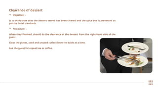 Steps of Service - Service Sequence in a restaurant | PPTX