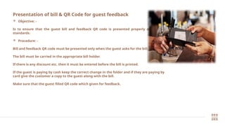 Steps of Service - Service Sequence in a restaurant | PPTX