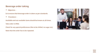 Steps of Service - Service Sequence in a restaurant | PPTX