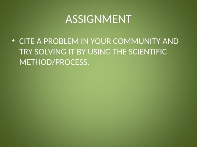 steps of scientific method in science 7 lessons | PPT