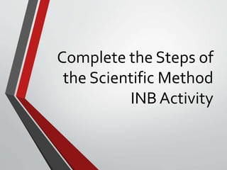 Steps of the Scientific Method PowerPoint Notes.pptx