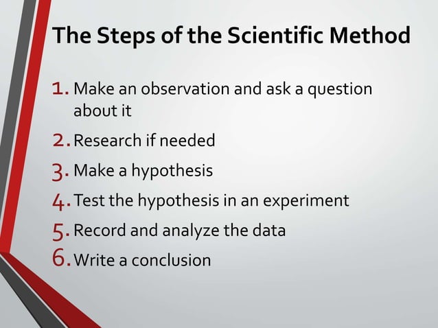 Steps of the Scientific Method PowerPoint Notes.pptx | Science