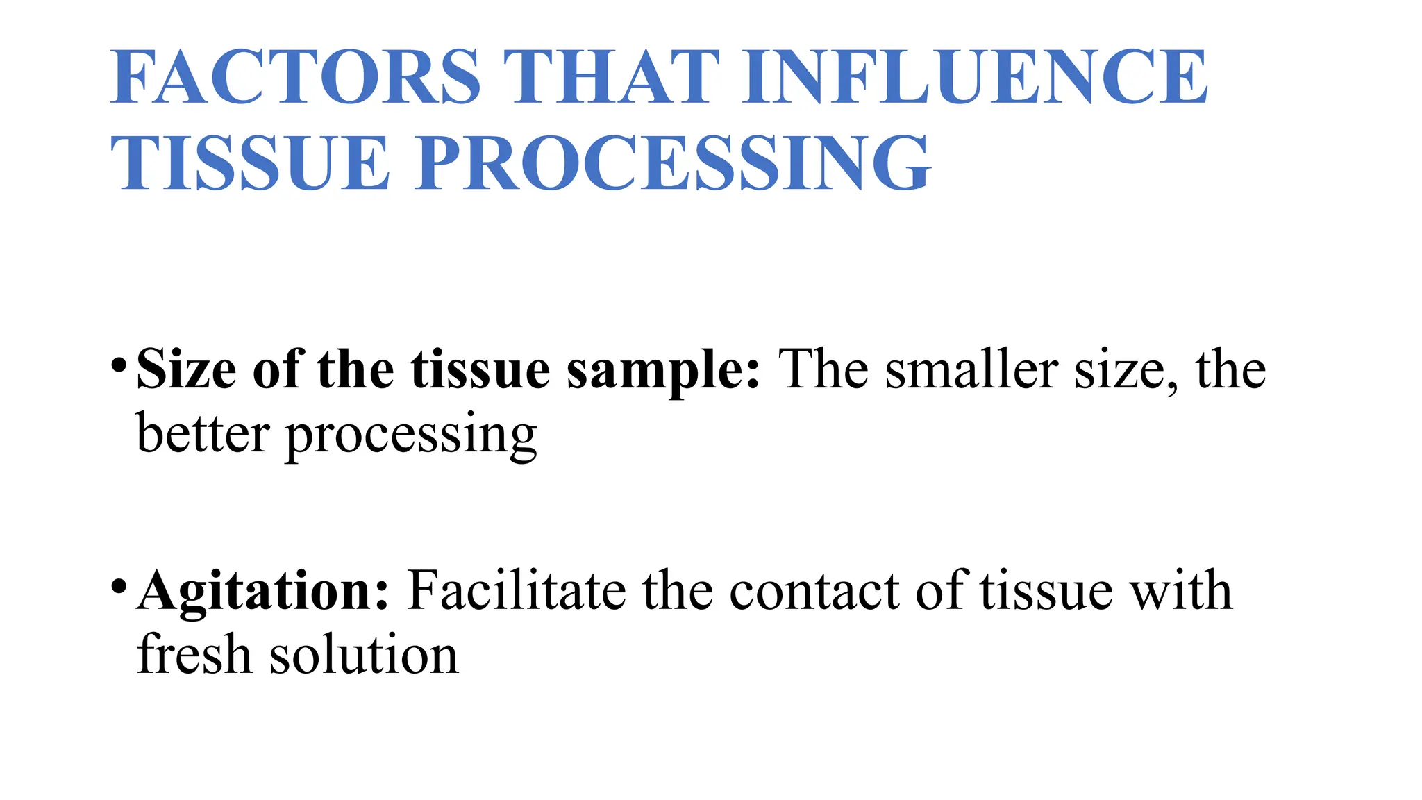 STEPS OF TISSUE PROCESSING in pathology for slide | PPTX