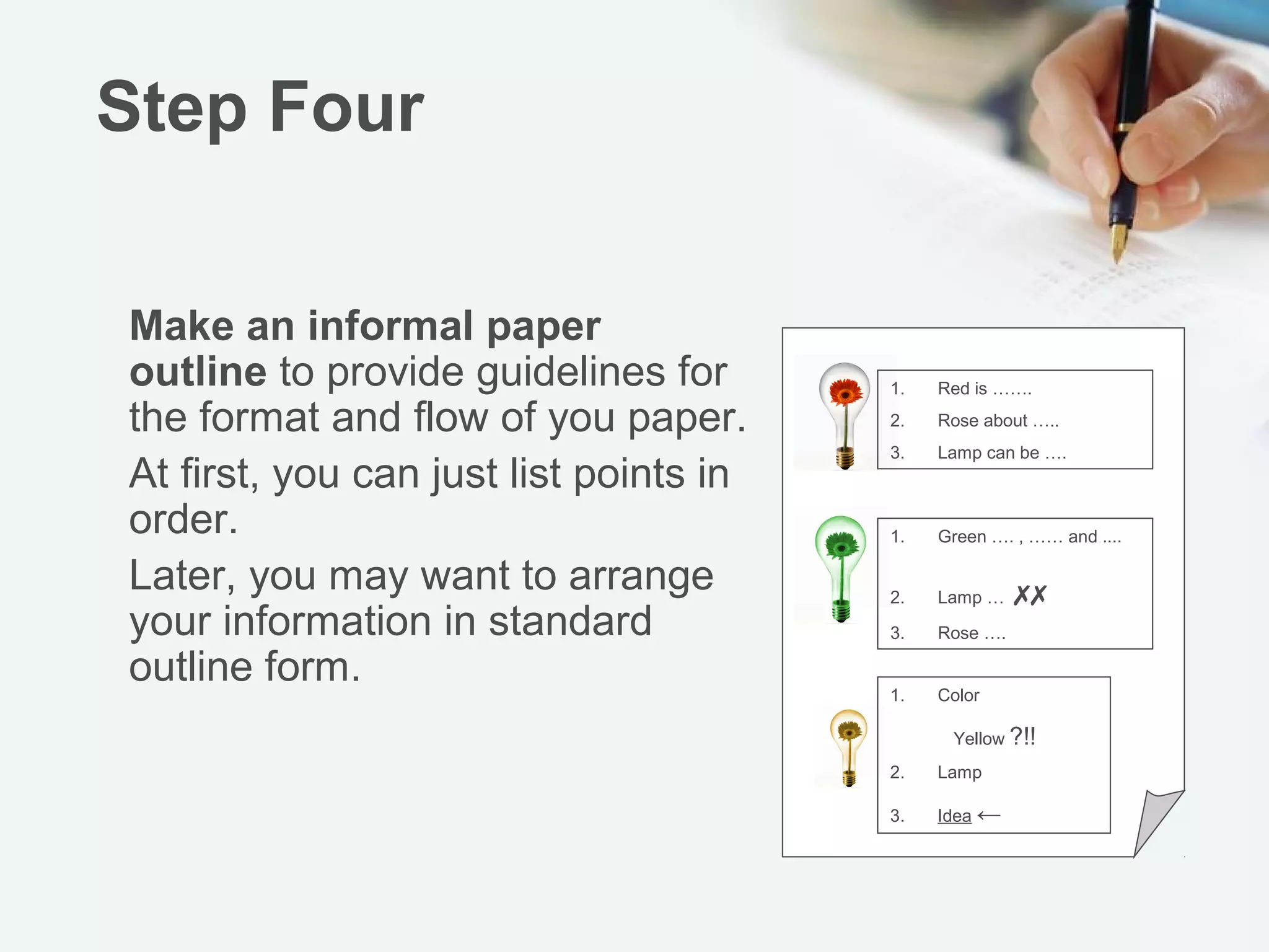 Steps of writing a draft | PPT