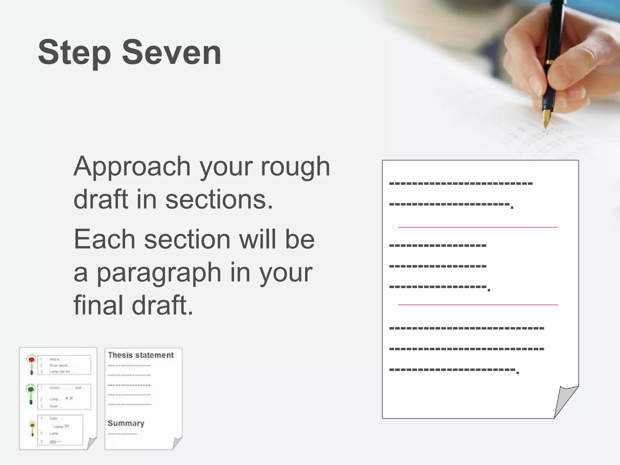 Steps of writing a draft | PPT