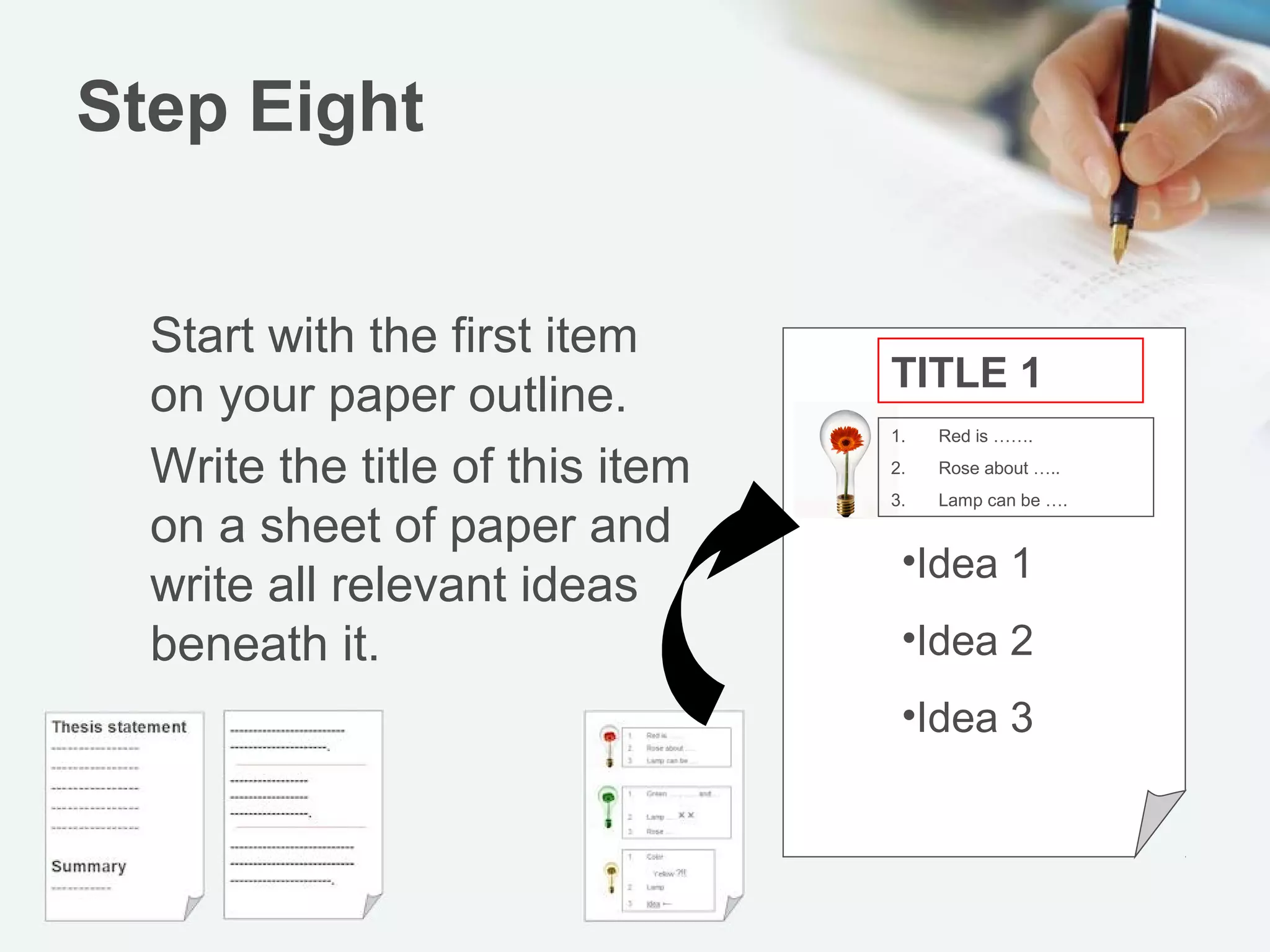 Steps of writing a draft | PPT