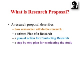 Steps of Writing a Research Proposal | PPT | Free Download
