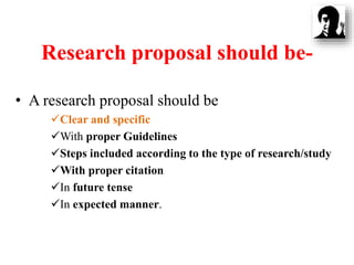 Steps of Writing a Research Proposal | PPTX