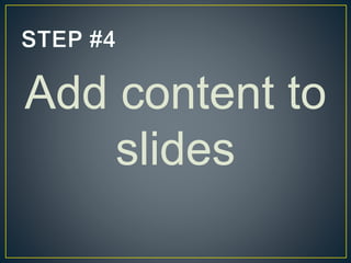 steps on creating slide show presentation.pptx