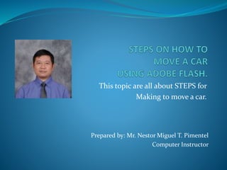 Steps on how to move a wheel of car | PPTX