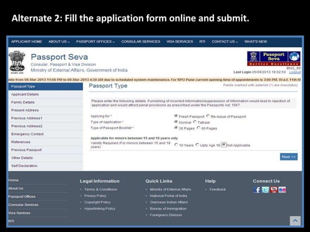 Steps to apply for Passport Services | PPTX | Technology & Computing