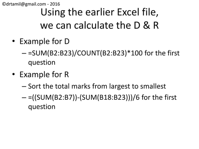 Difficulty Index Discrimination Index Reliability And Rasch Measurement Analysis Pptx