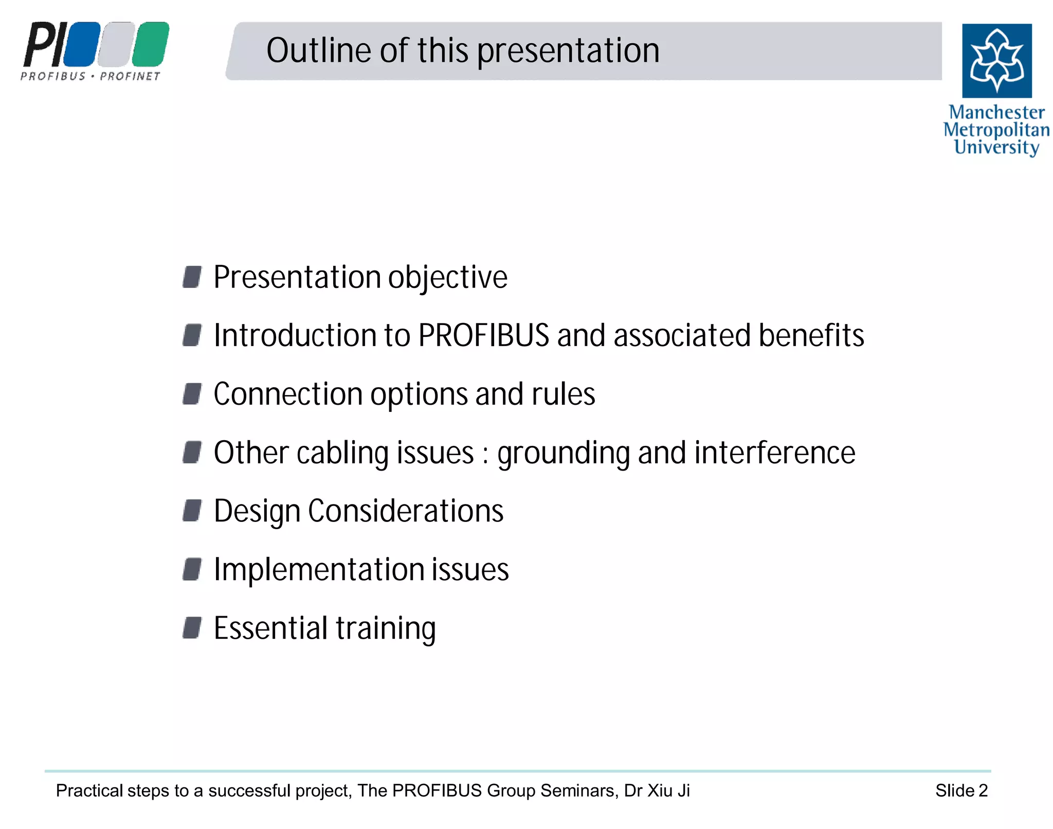 Practical steps to a successful PROFIBUS project - Richard Needham and Xiu Ji | PDF | Computer ...