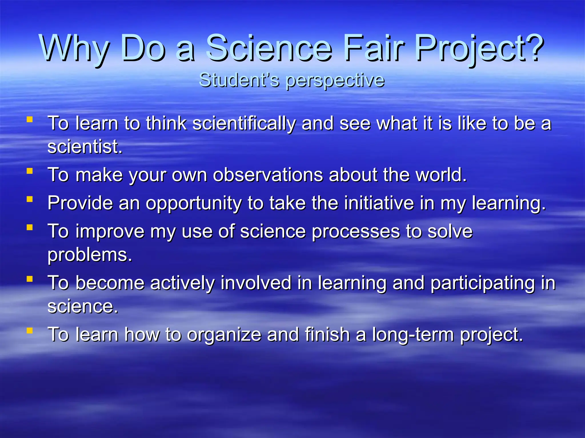 Steps_to_a_Successful_Science_Fair_Project | PPT