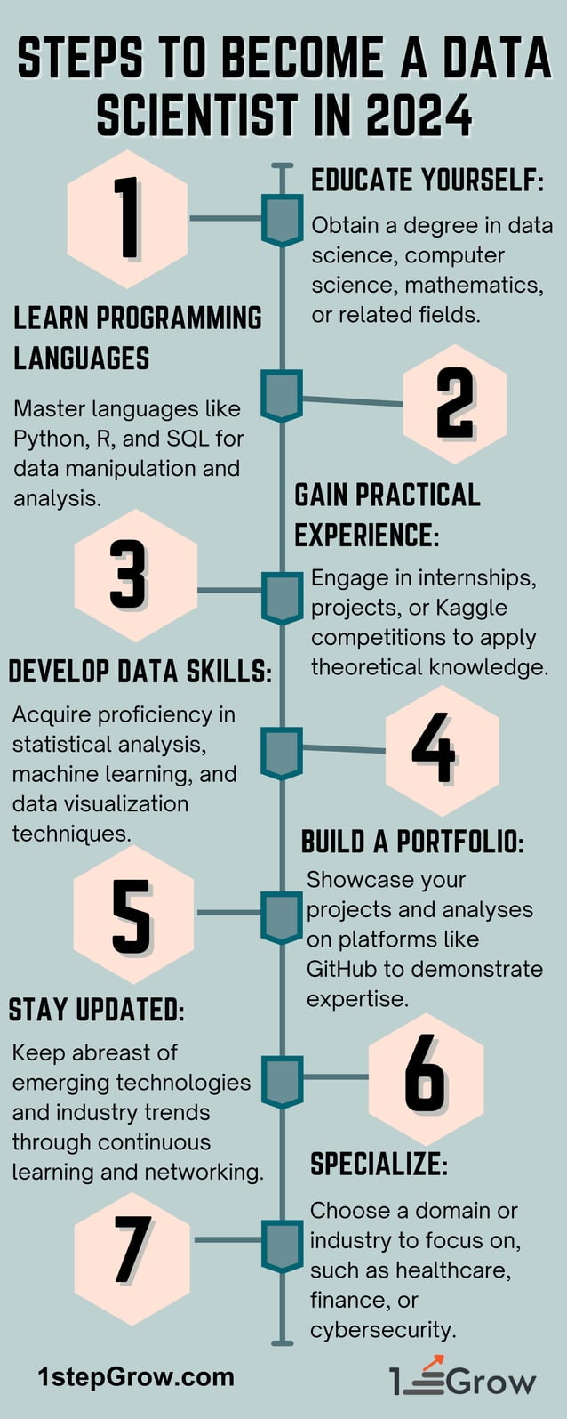 steps to become a data scientist in 2024 | PDF