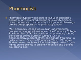 Steps to Becoming a Pharmacist | PPTX | Medical Health