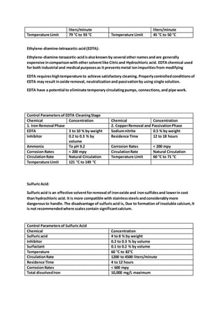 Steps to boiler chemical cleaning and treatment selection | DOCX