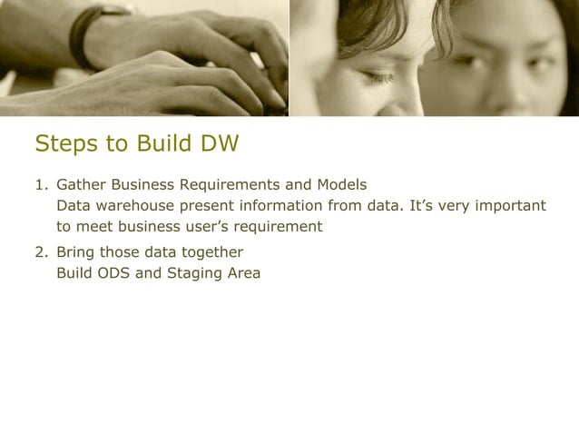 Steps To Build A Datawarehouse | PPT | Databases | Computer Software ...