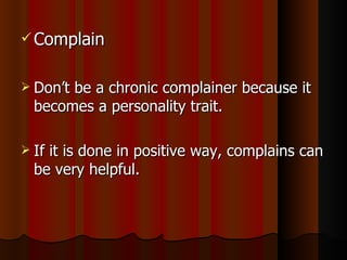 Steps to build a healthy personality | PPT