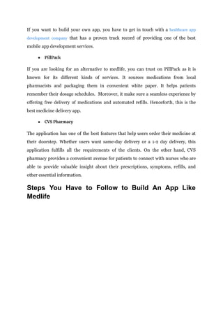 Steps to Build an App Like Medlife_ A Medicine Delivery App .pdf