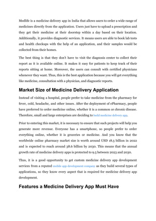 Steps to Build an App Like Medlife_ A Medicine Delivery App .pdf