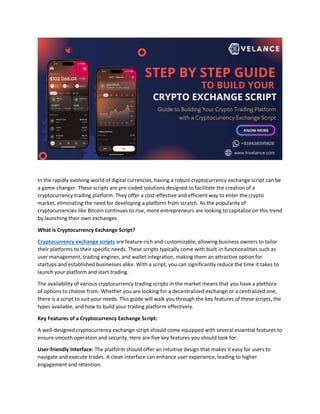 Crypto Exchange Script - Step By Step Guide To Build Your Crypto ...