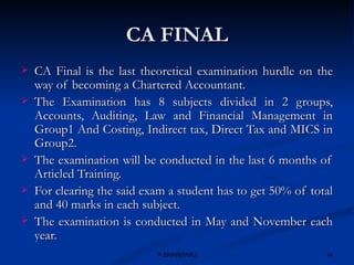 Steps to ca career ca- cpt | PPT