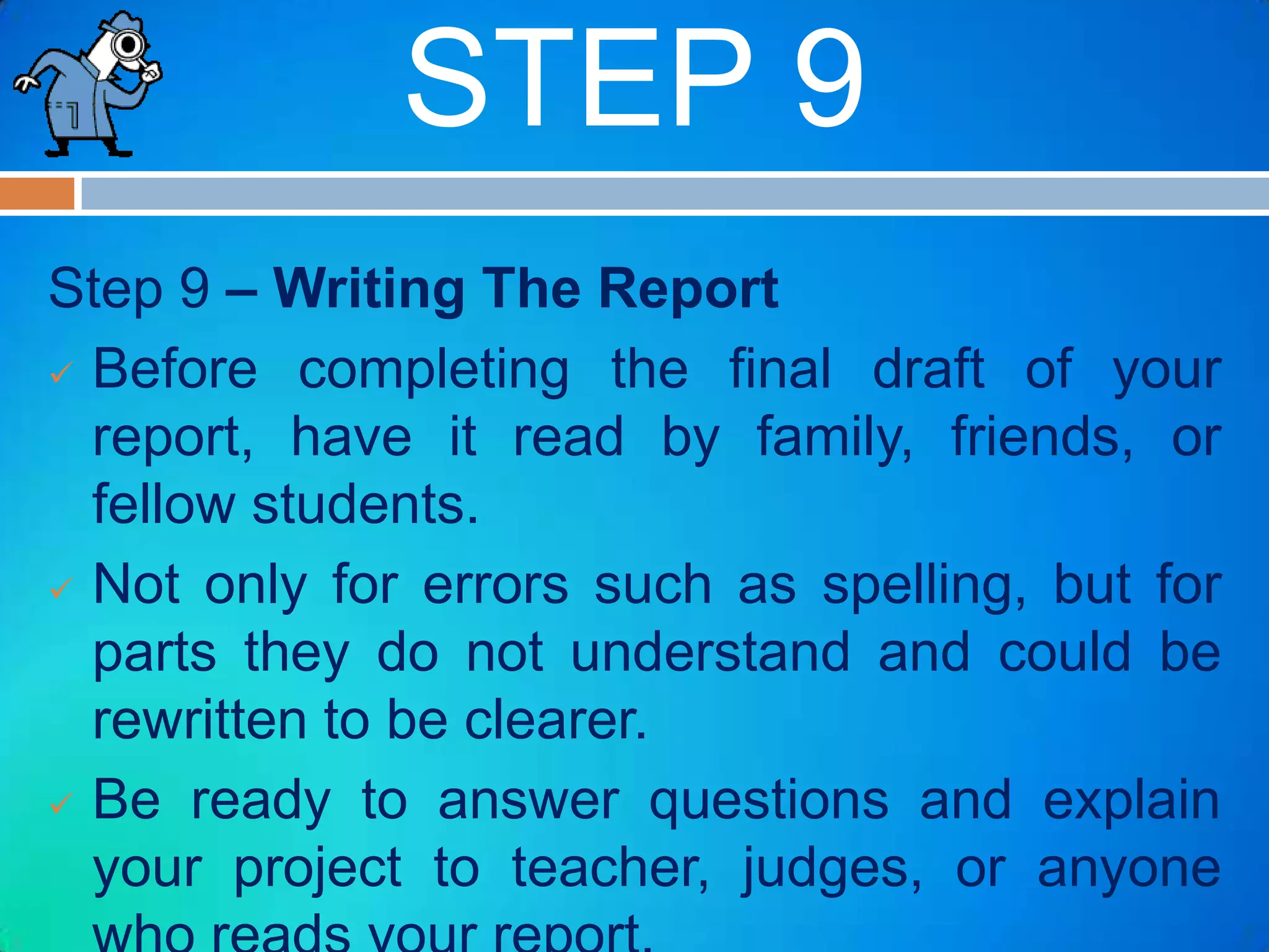 Steps To Conduct A Science Project | PPTX