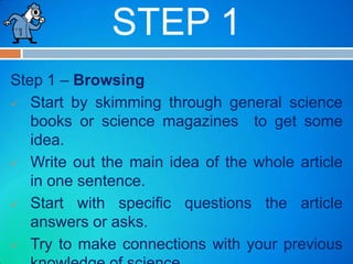 Steps To Conduct A Science Project | PPTX