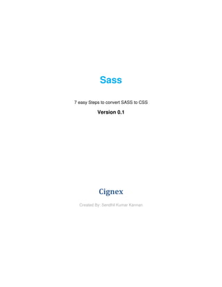 Steps to convert sass to css | PDF | Programming Languages | Computing