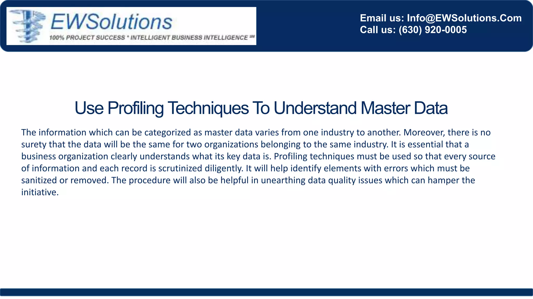 Steps to create a powerful master data management strategy | PPT