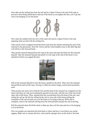 Steps to de rig | PDF