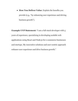 Steps to Define Your Unique Value Proposition (UVP) as a Developer.pdf