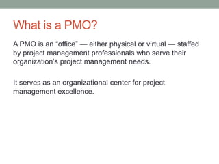 Steps to deploy a pmo | PPT