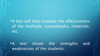 Steps to design a test | PPT