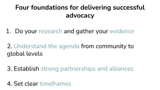 How to develop your own advocacy strategy: A step by step guide | PDF ...