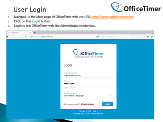 Steps to fill employee expense sheet officetimer | PPT