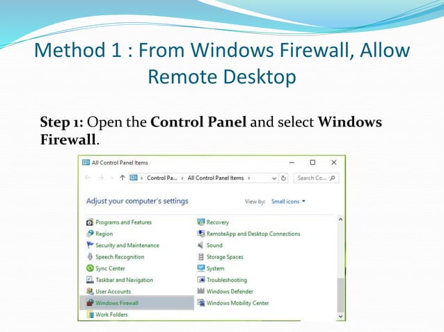 Steps To Fix Remote Desktop Connection Has Stopped Working In Windows 10 Ppt