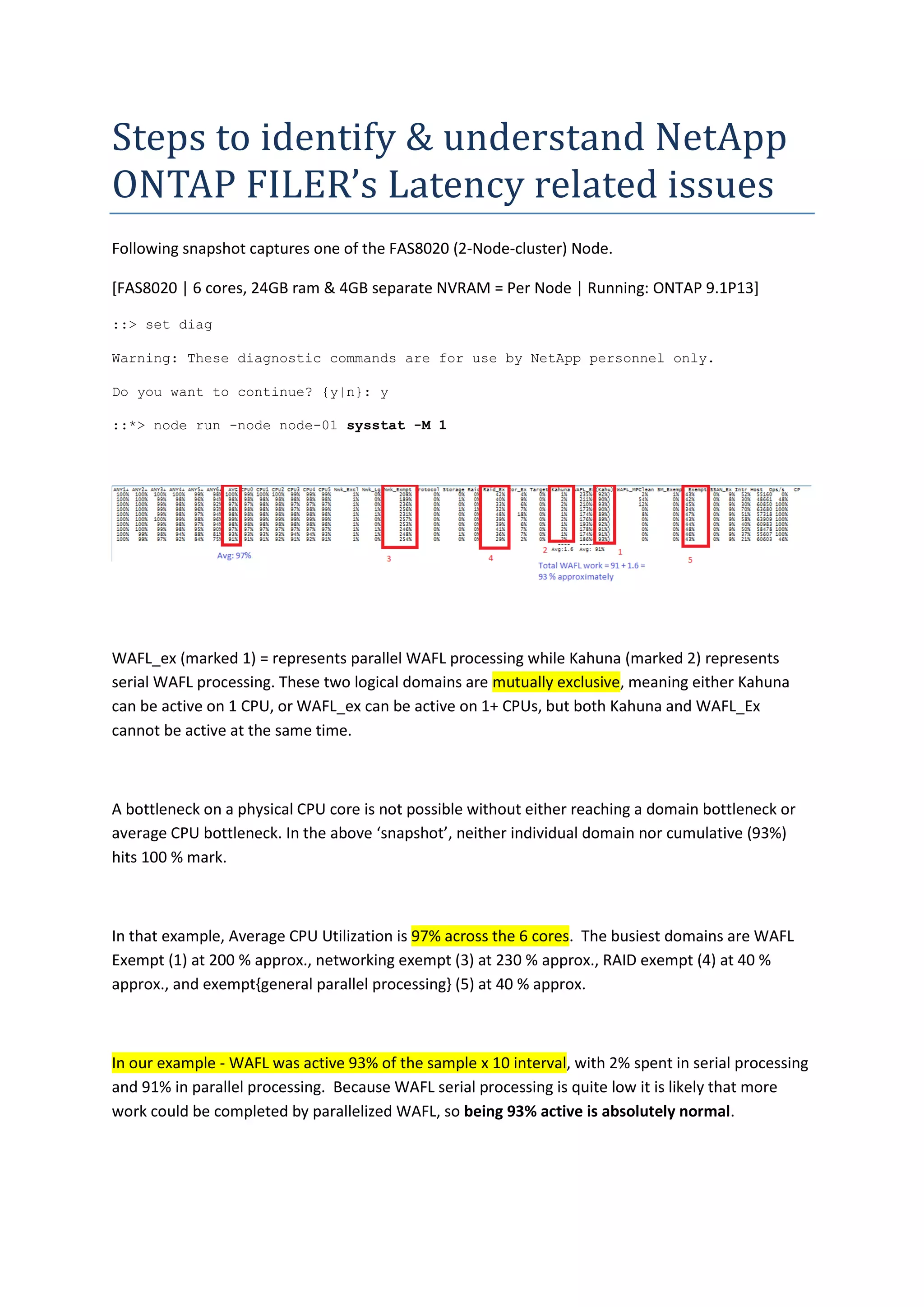 Steps to identify ONTAP latency related issues | PDF
