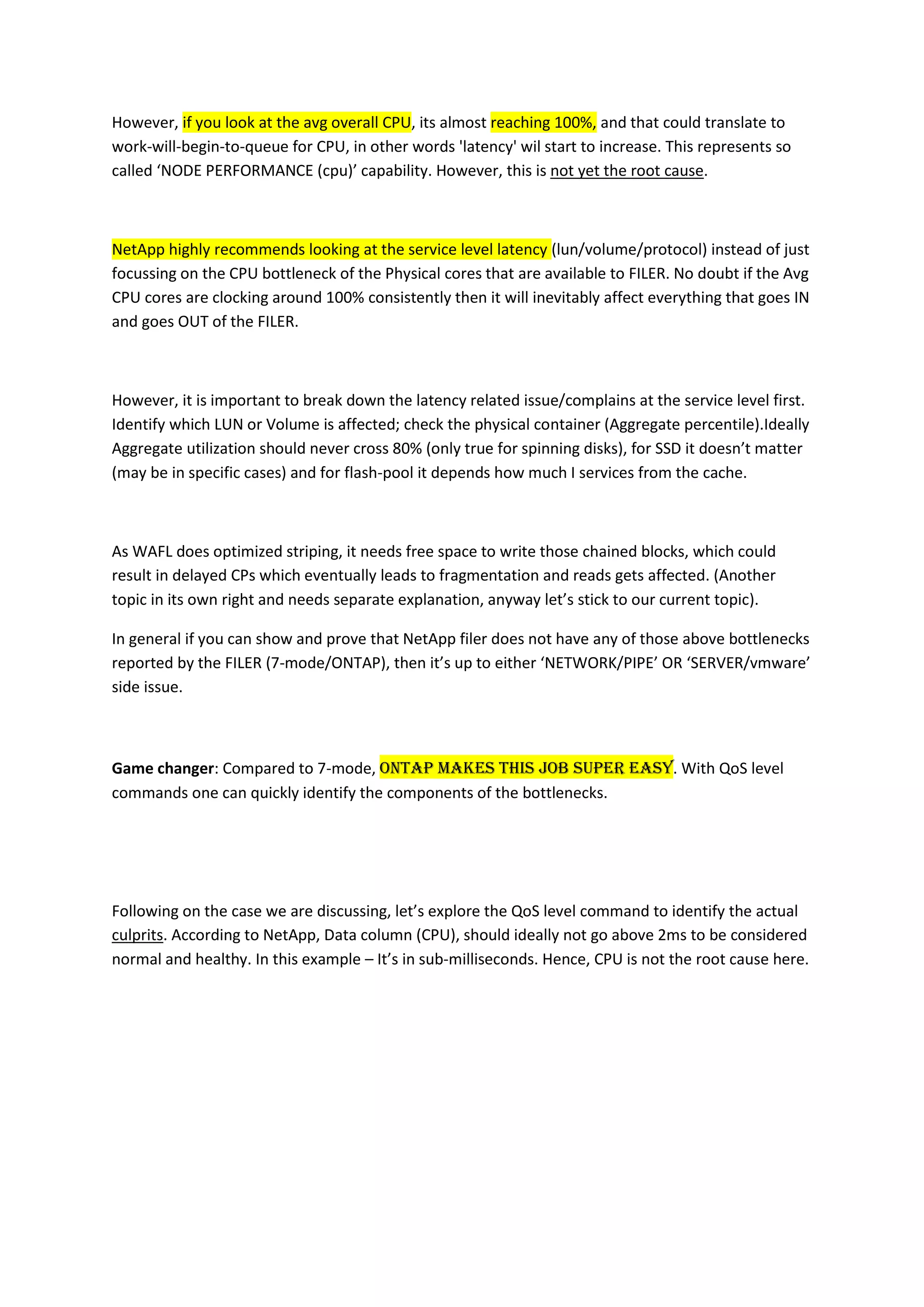 Steps to identify ONTAP latency related issues | PDF