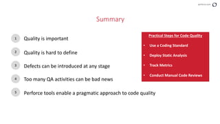 Code Quality Management Best Practices | PDF