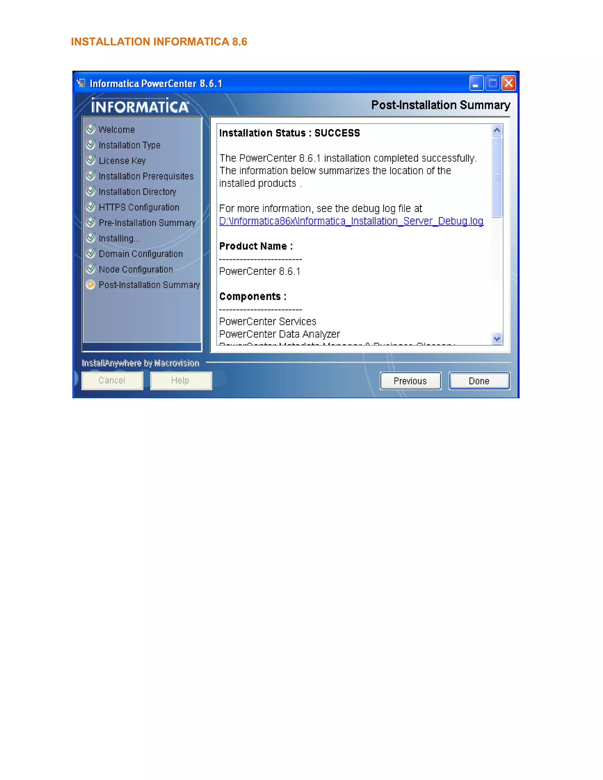 Steps to install informatica | DOCX | Operating Systems | Computer Software and Applications