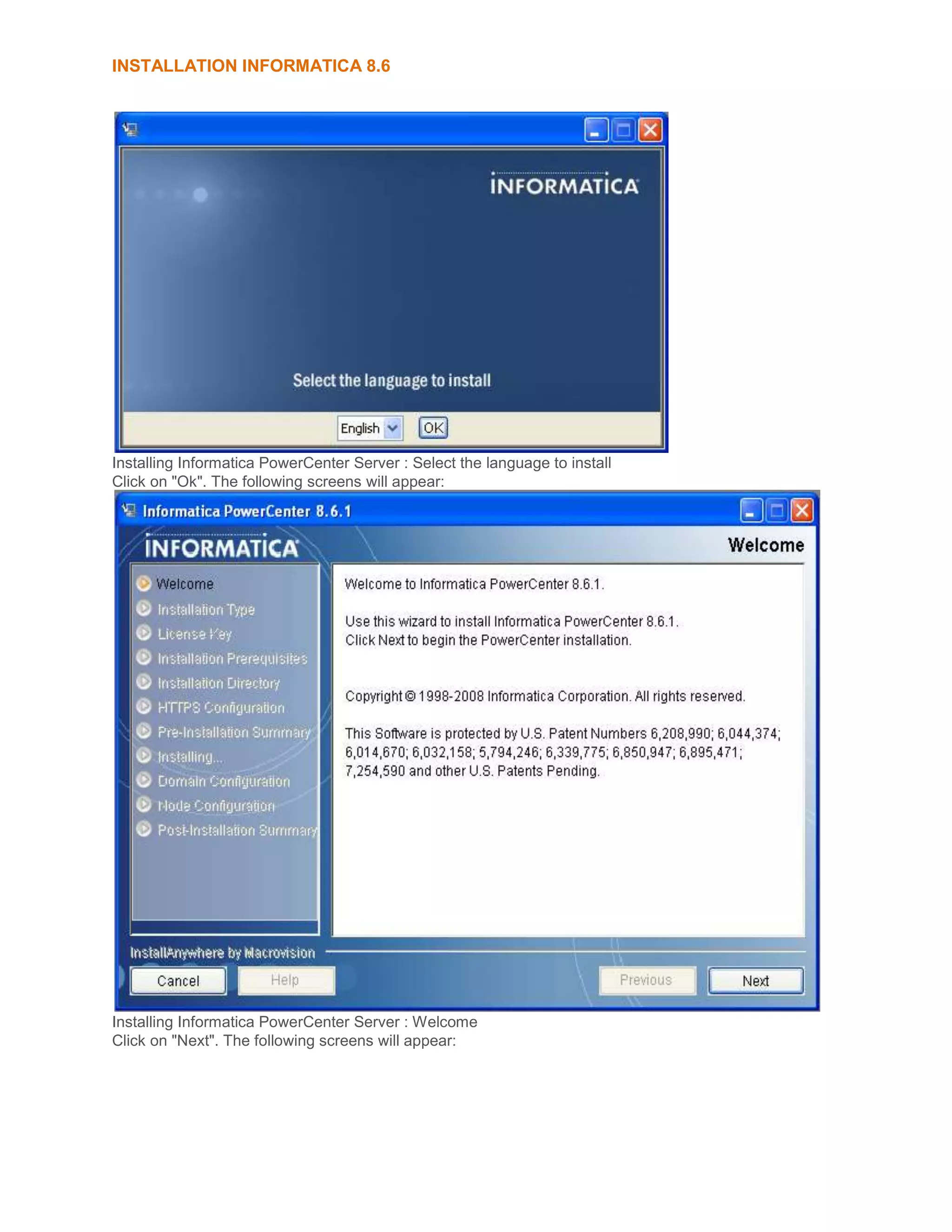 Steps to install informatica | DOCX | Operating Systems | Computer ...