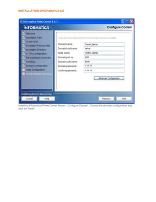 Steps to install informatica | DOCX | Operating Systems | Computer Software and Applications