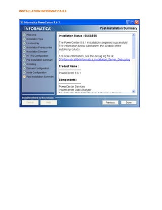 Steps to install informatica | DOCX | Operating Systems | Computer ...