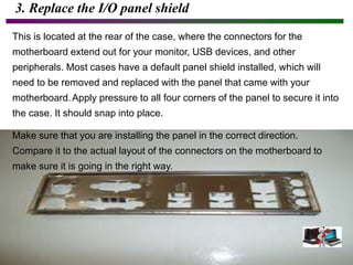 Steps to install motherboard | PPT