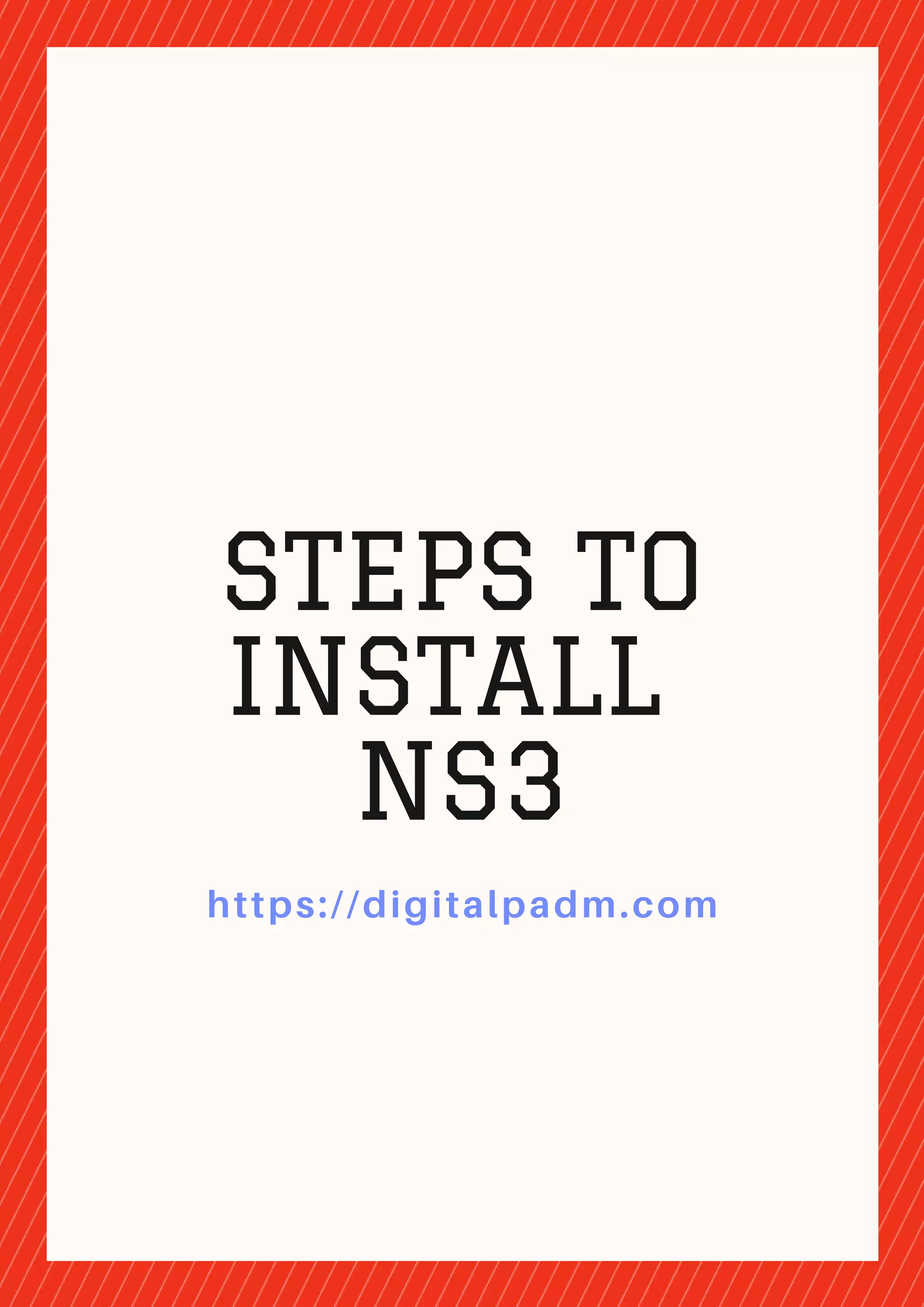 Steps to install ns3 | PDF