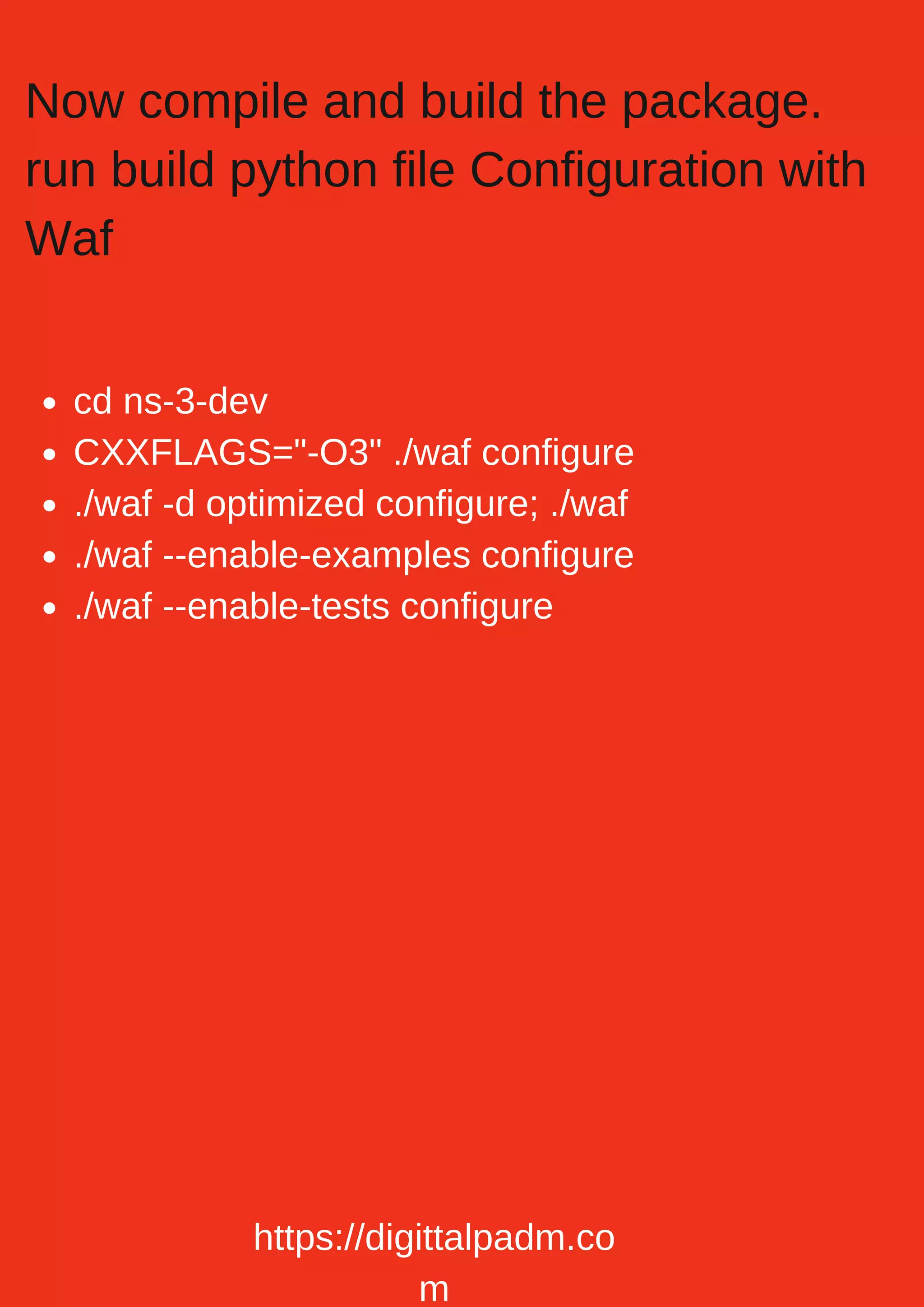 Steps to install ns3 | PDF