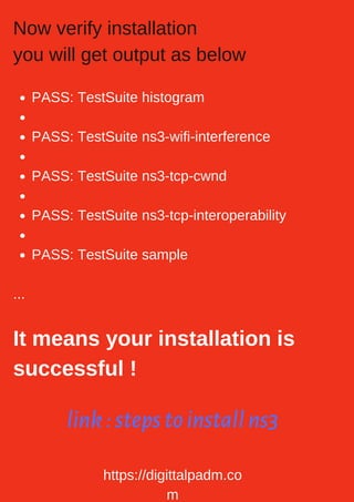 Steps to install ns3 | PDF